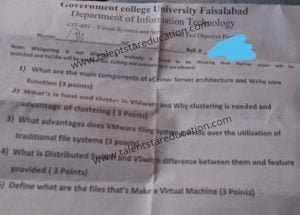 BS.IT (Information Technology) Govt College Faisalabad Past Papers for ...