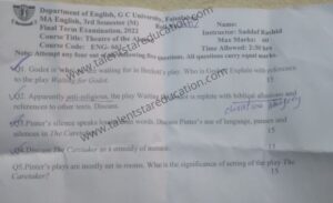 BS. English GCUF Past Papers for Affiliated Colleges - Talent Star ...