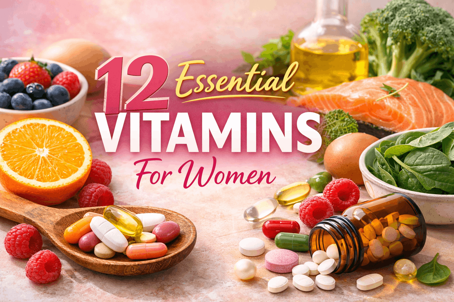 12 Essential Vitamins For Women